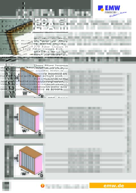 EMW Filtertechnik Kataloge
