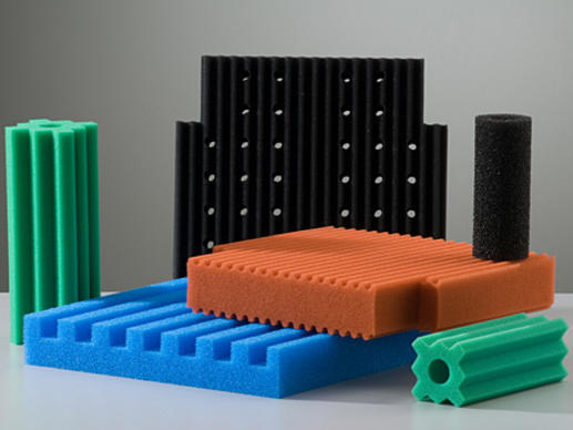 Polyether filter foam - available in a variety of sizes, shapes